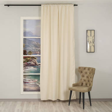 Lilijan Home Curtain Extra Long Extra Wide Faux Linen Decorative Curtain Single Panel Reviews Wayfair.ie